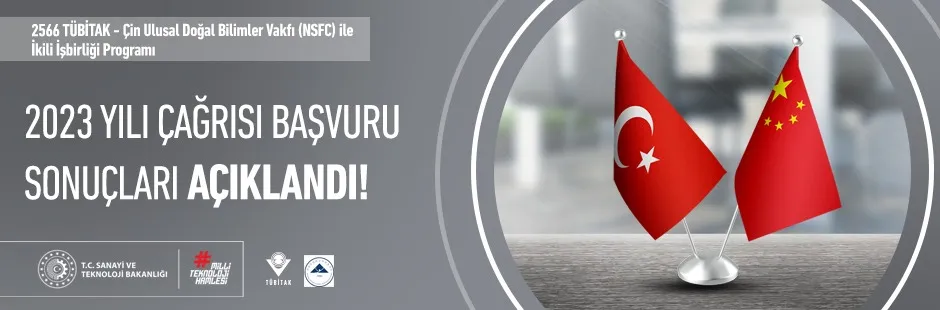 2566 TÜBİTAK - National Natural Science Foundation of China (NSFC) Bilateral Cooperation ...