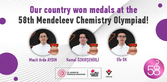 Türkiye won medals at the 58th Mendeleev Chemistry Olympiad! | TÜBİTAK ...